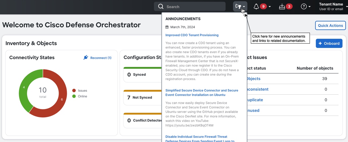 Managing Security and Network Devices with Cisco Defense Orchestrator